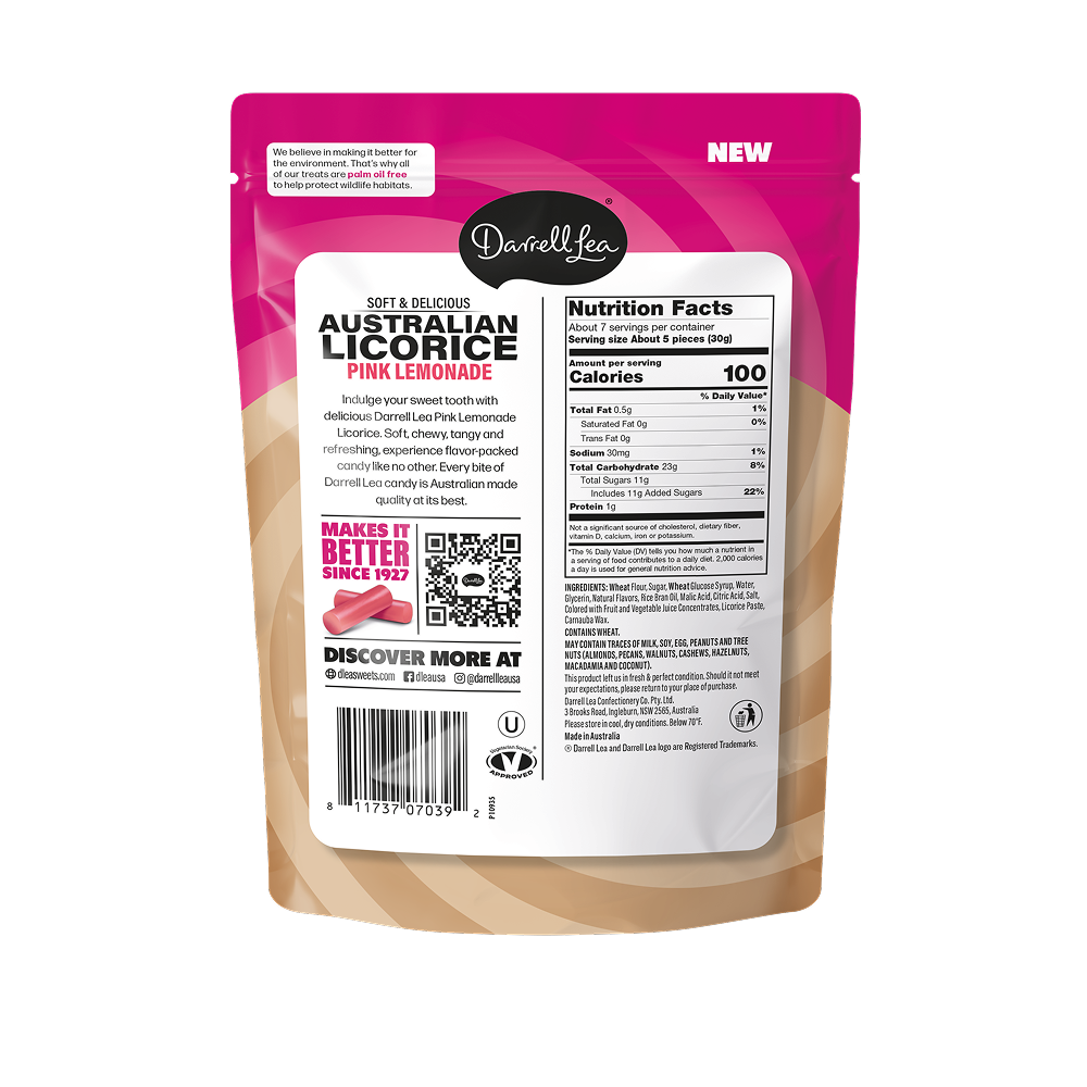 Pink Lemonade Licorice | Darrell Lea USA